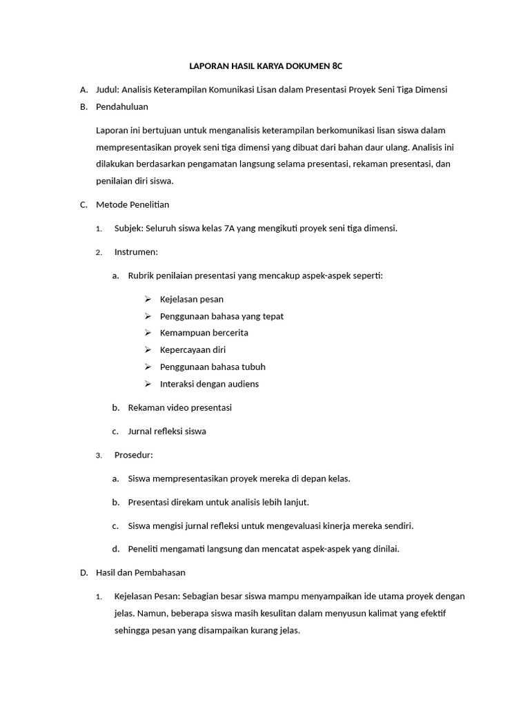 Lampiran Modul Ajar (Penilaian) | PDF