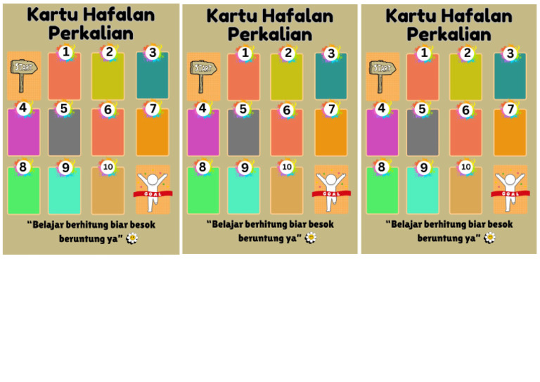 Kartu Perkalian | PDF