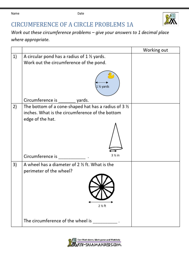 G6 - Circle Circumference | PDF | Teaching Methods & Materials | Home ...