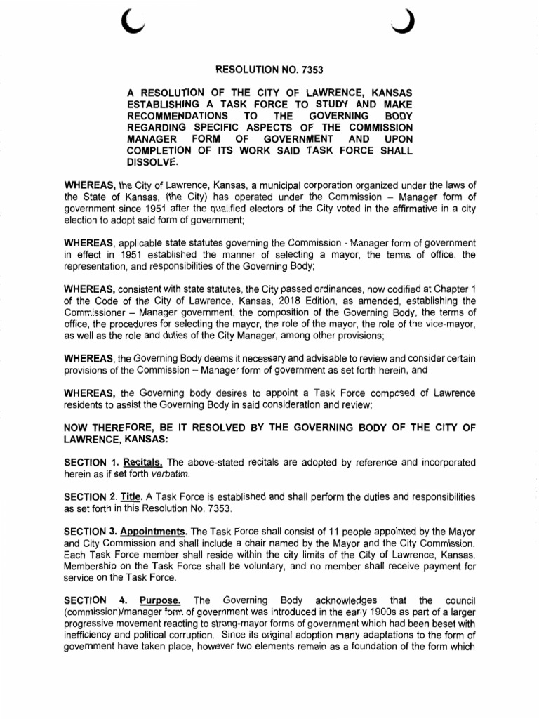 Resolution No 7353 | PDF | Mayor | Justice