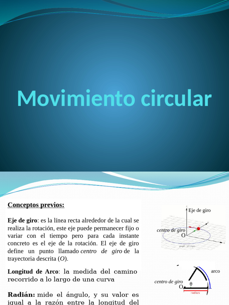 Conceptos Clave del Movimiento Circular | PDF | Velocidad | Aceleración