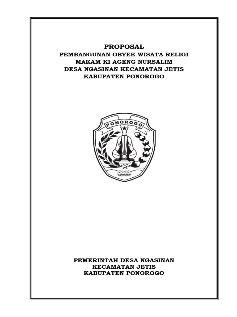 Proposal Makam Ky Nursalim 2023 | PDF