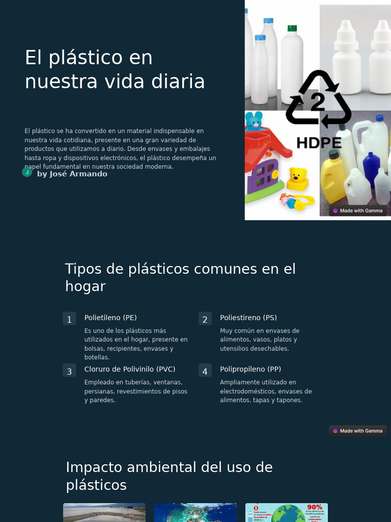 Plásticos | PDF | El plastico | Reciclaje