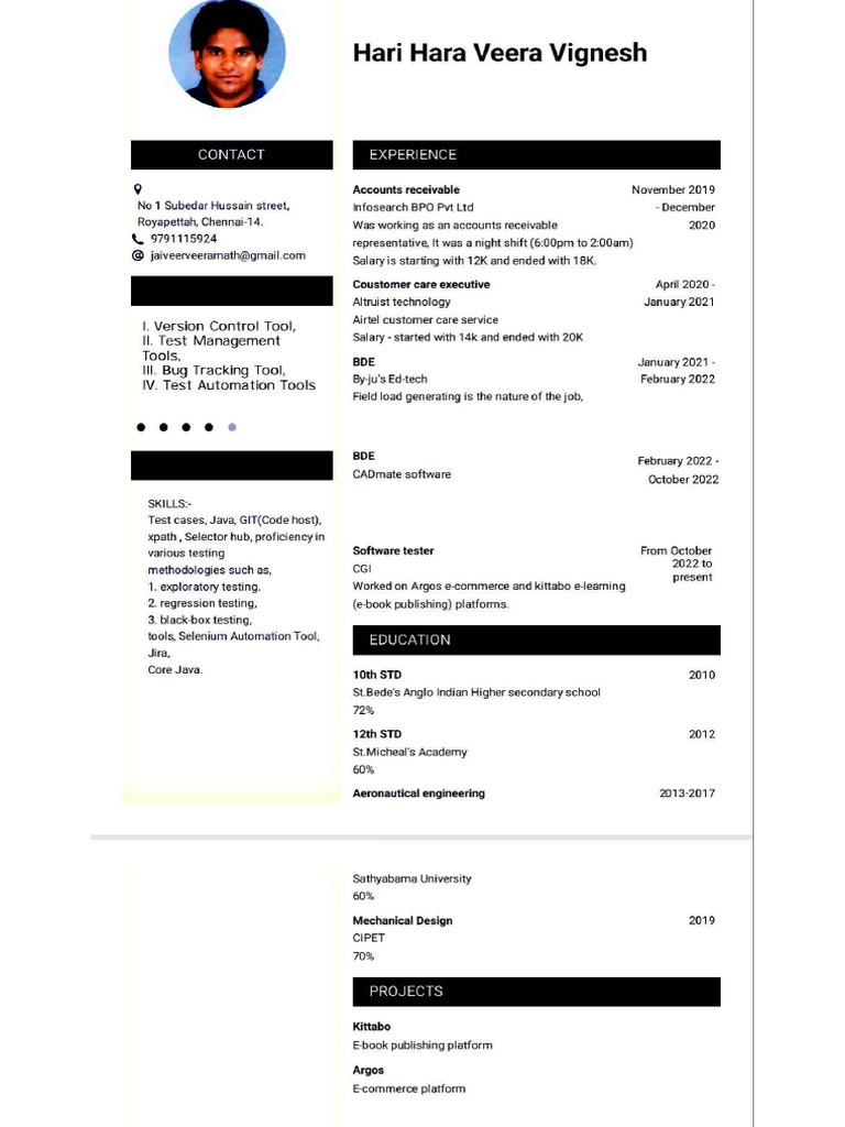 October My New Resume | PDF