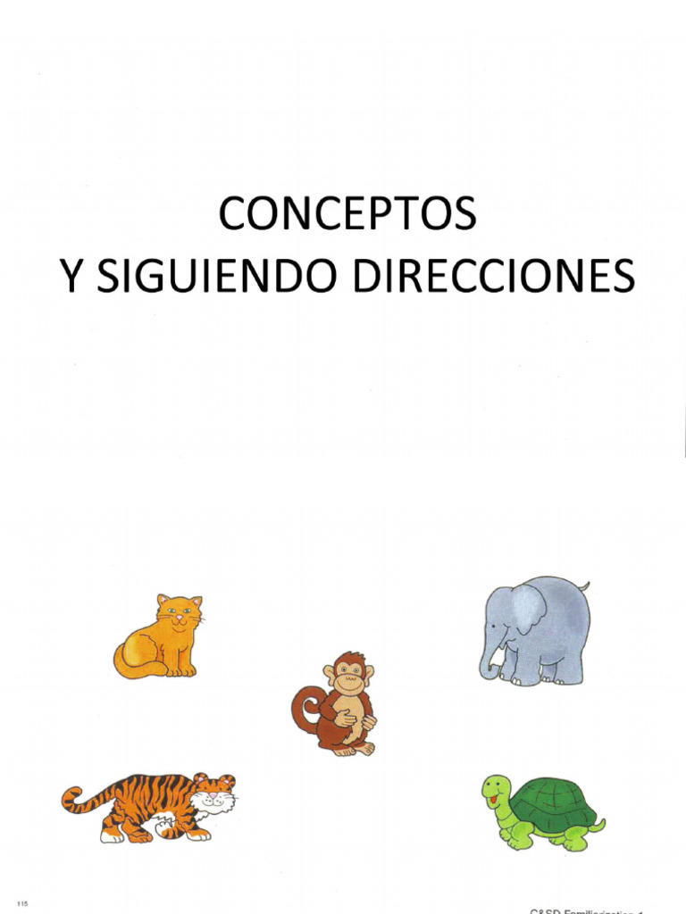 Conceptos y Siguiendo Direcciones | PDF