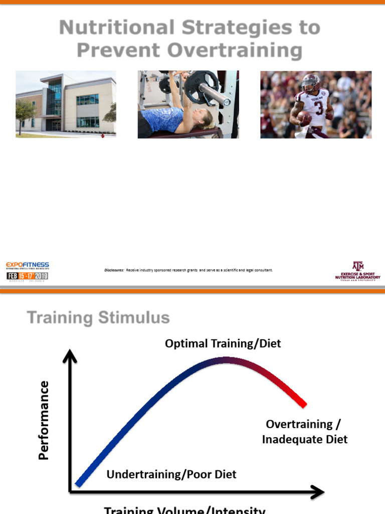 Colombia Overtraining Presentation 2-14-19f 1 | PDF | Glycogen | Strength Training