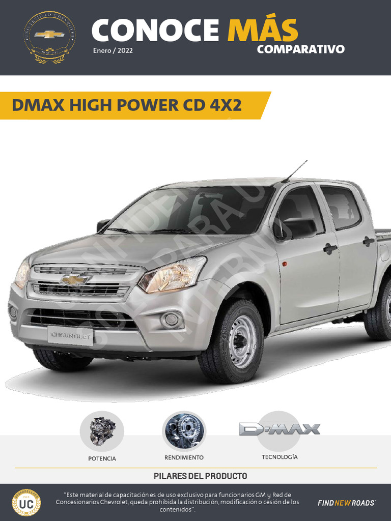 Chevrolet S10 My21 Dmax High Power CD 4X2: Comparativo Comparativo | PDF | Turbocompresor ...