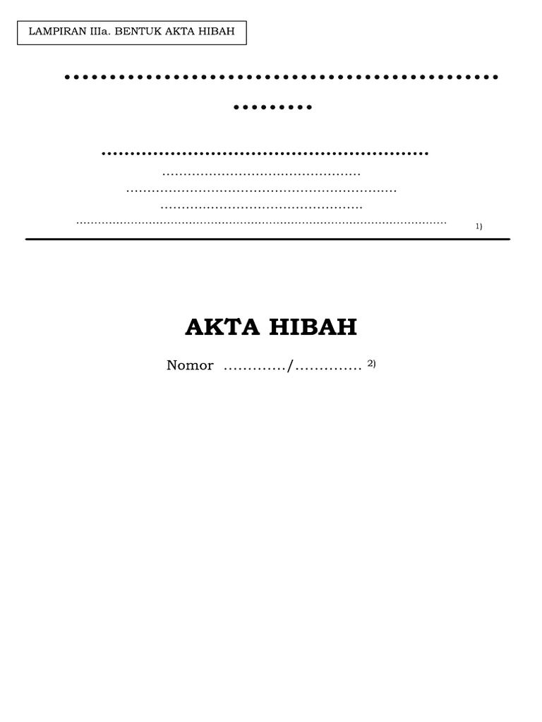 01 - Akta Hibah | PDF