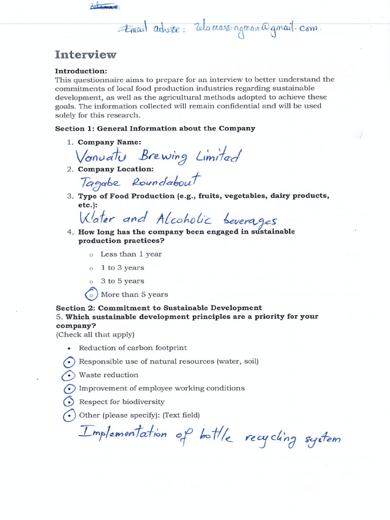 Interview answers | PDF