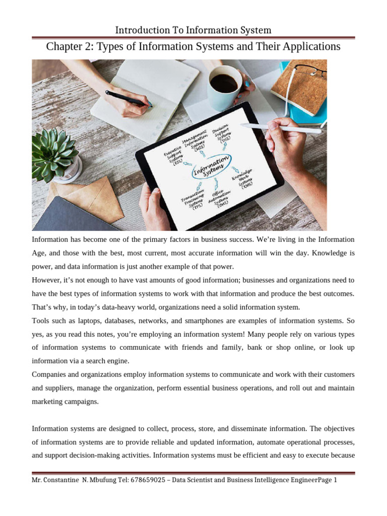 Chapter 2 - Types of Information Systems | PDF | Information Security ...