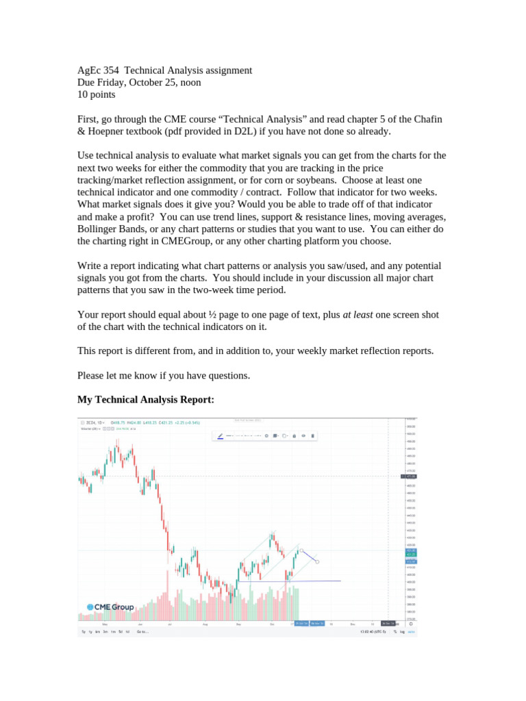 Technical Analysis Report on Corn Futures | PDF | Technical Analysis ...