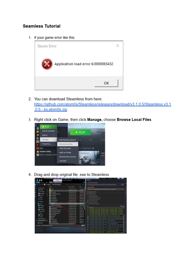 Steamless Tutorial | PDF