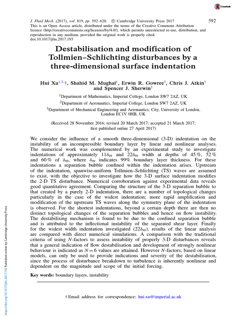 destabilisation-and-modification-of-tollmien-schlichting-disturbances-by-a-three-dimensional ...