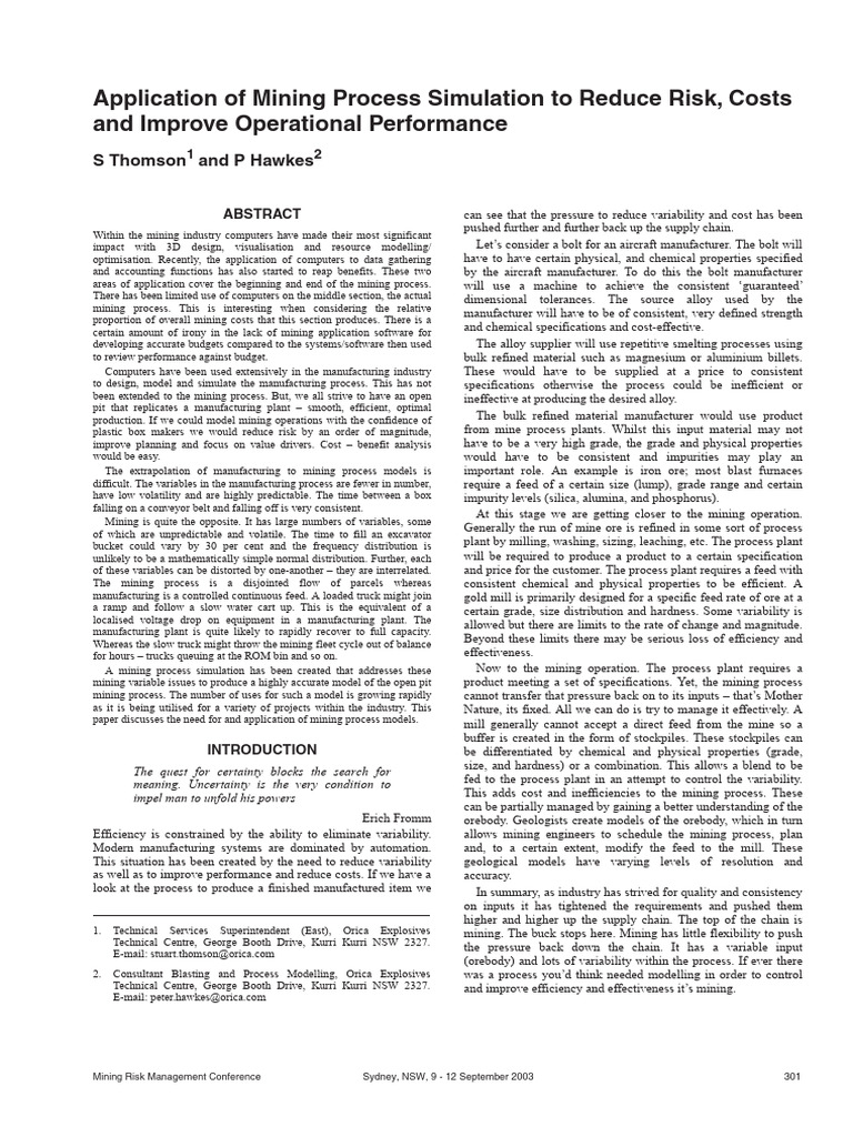 5 03 Thomson | PDF | Simulation | Spreadsheet