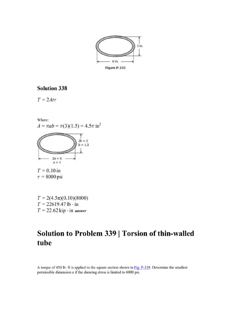 Problems in Strength of Materials (4th Ed.) - Solution Manual A ...