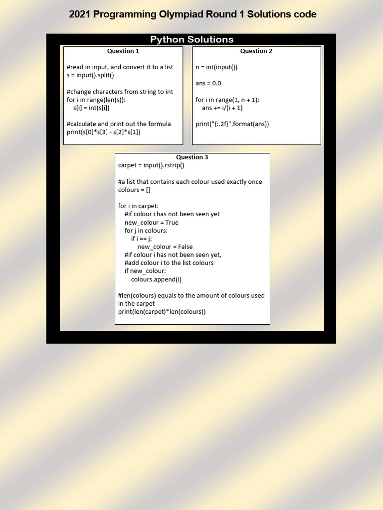 PO Round 1 Solutions Code | PDF | Computer Engineering | Object Oriented Programming