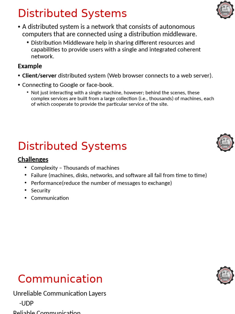 Distributed Systems | PDF | Computer Network | Internet Protocols