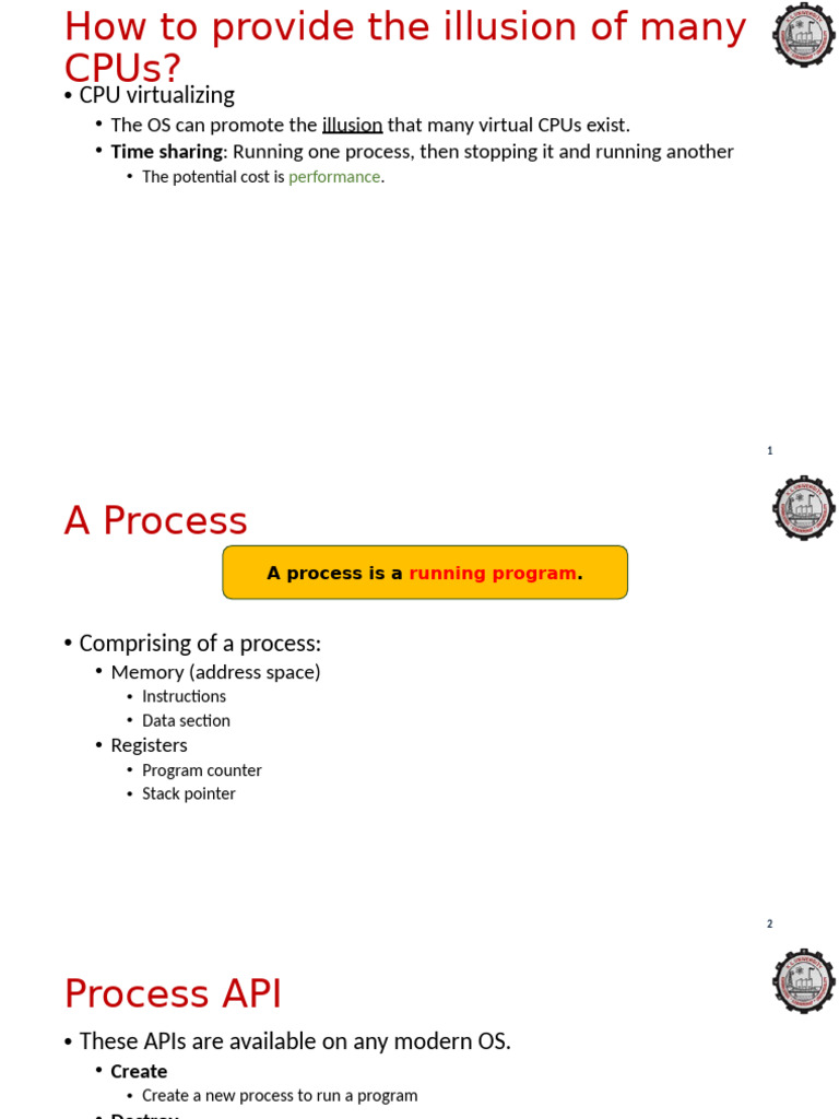 S4 The Process | PDF | Process (Computing) | Programming