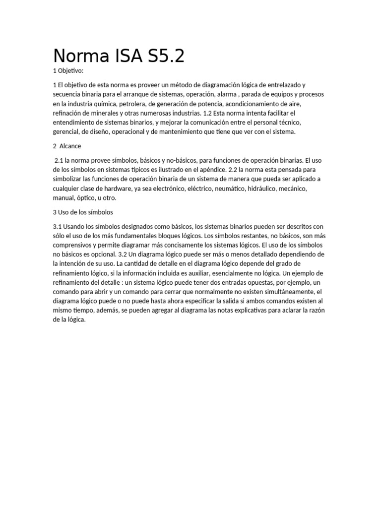 Norma ISA | PDF | Automatización | Ingeniería