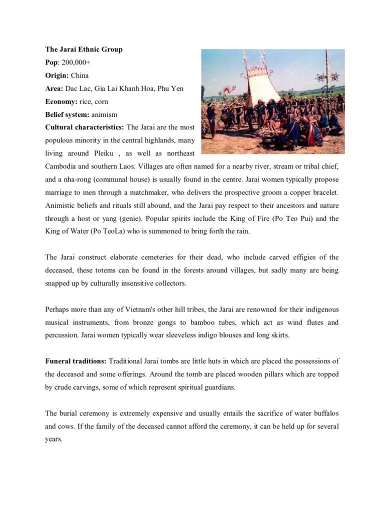The Jarai Ethnic Group | PDF | Social Science | Religion & Spirituality
