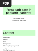 Port-A-Cath Care and Management Guide | PDF | Intravenous Therapy ...