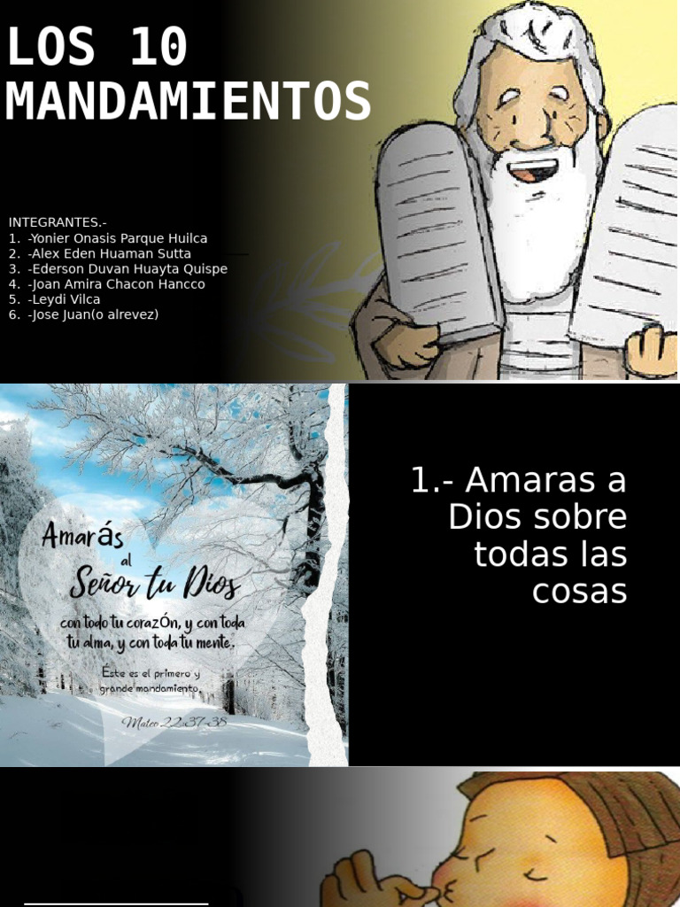 Los 10 Mandamientos Bíblicos | PDF | Religión y espiritualidad