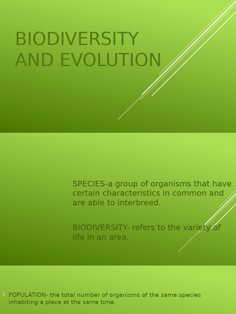 Biodiversity and Evolution | PDF