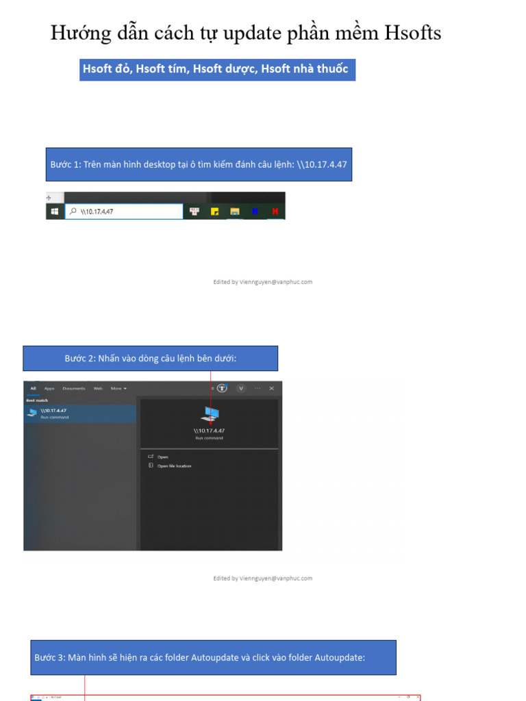 Cách Update Hsoft | PDF
