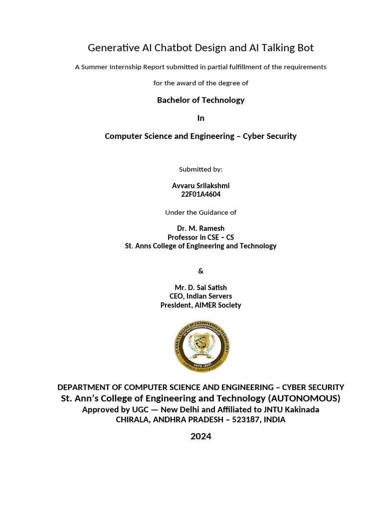 Intern Report_Example | PDF | Computer Vision | Artificial Neural Network