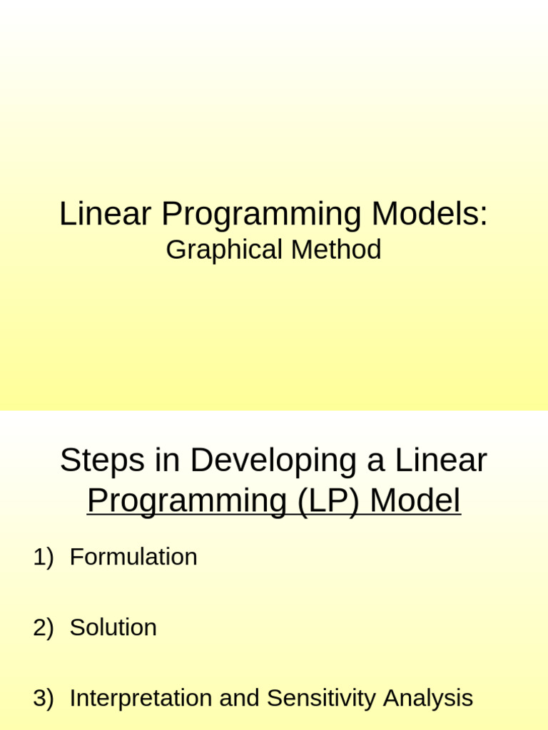 Chapter 2-Graphical | PDF | Linear Programming | Applied Mathematics