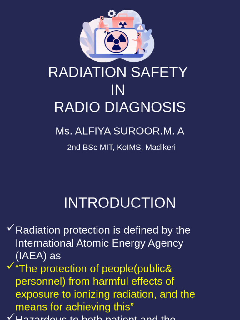 Radiation Safety in Radiodiagnosis | PDF | Radiation Protection ...