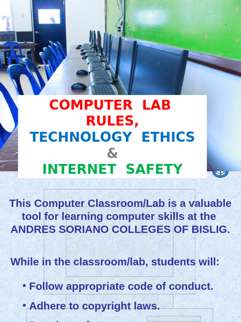 Computer Lab Rules and Guidelines | PDF | Internet | Computing