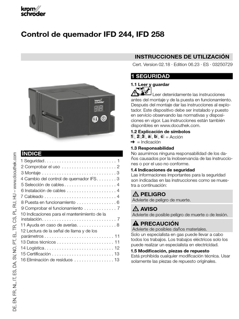 Manual Mando de Llam | PDF | Fusible (Eléctrico) | Fuente de alimentación