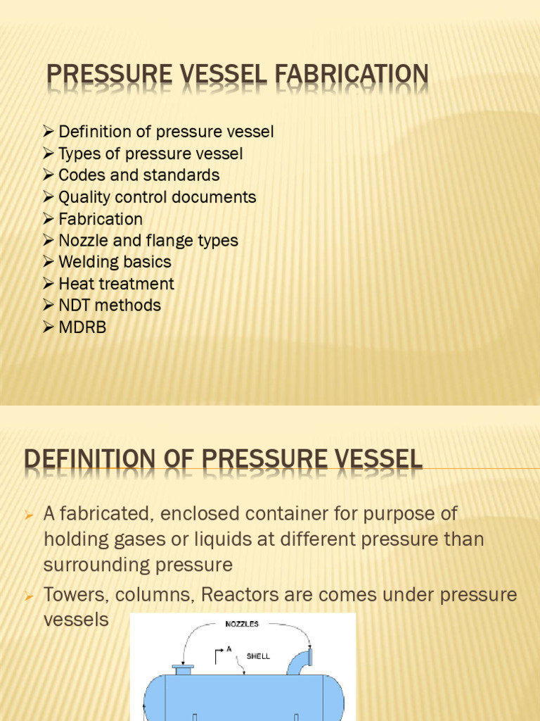 Pressure Vessel Fabrication | PDF | Welding | Construction
