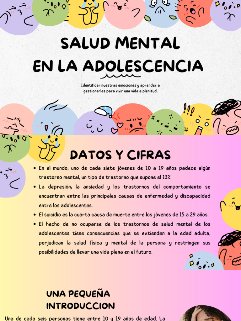 Salud Mental en la adolescencia | PDF | Salud mental | Suicidio