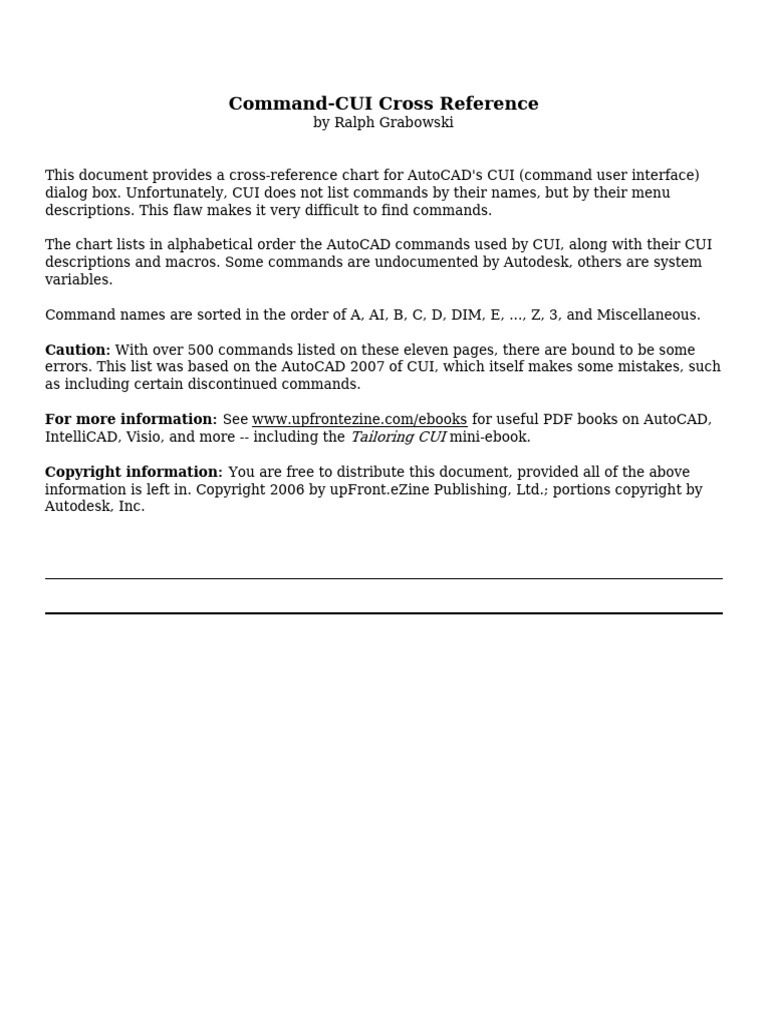 Command Cui Cross Reference Pdf