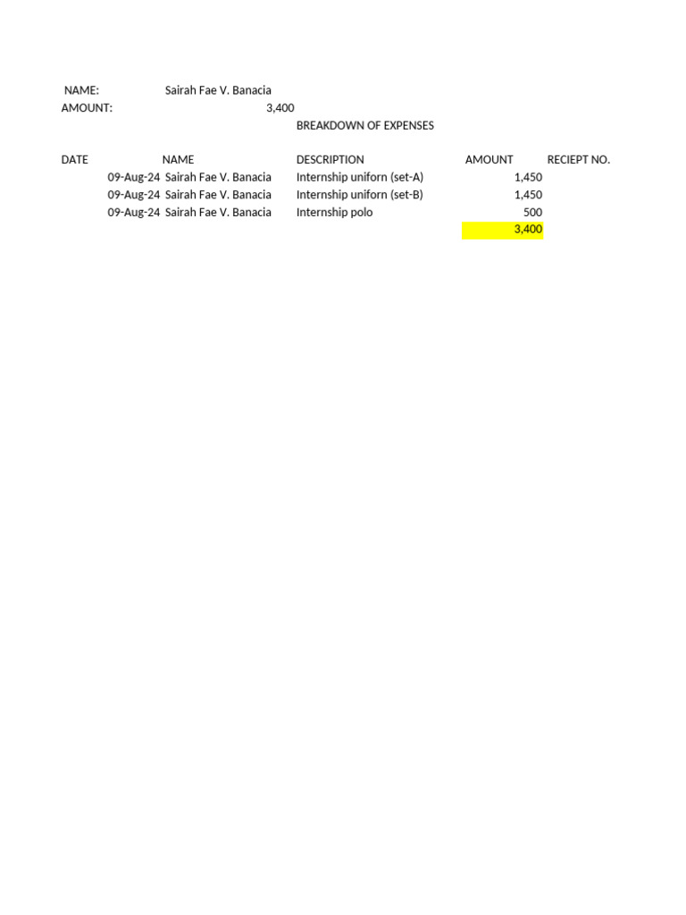 Banacia-Uniform Liquidation Form | PDF