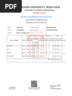 BA Final Year Marksheet Sample | PDF