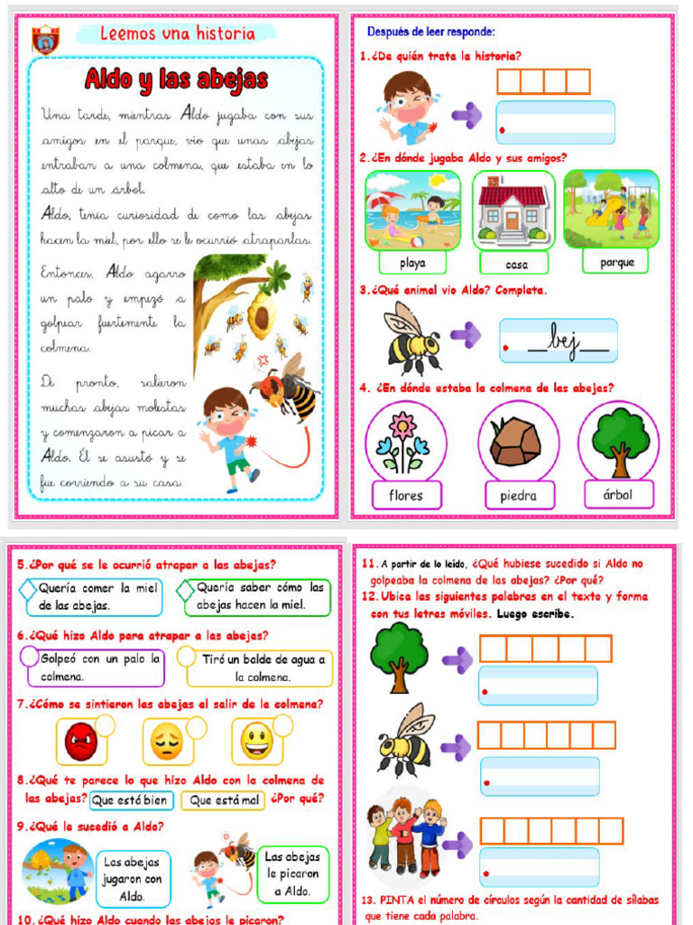 Ficha de la letra A | PDF