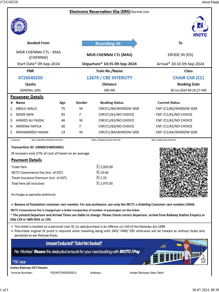 Malic to Erode | PDF | Payments | Taxes