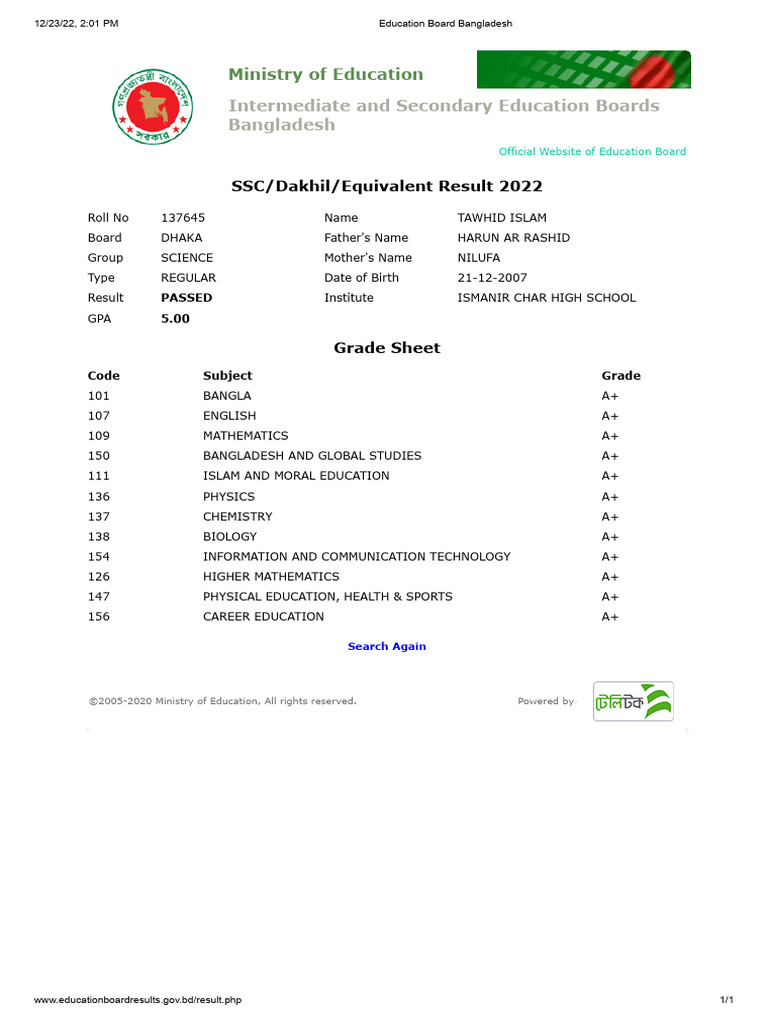 Education Board Bangladesh | PDF | Secondary Education | Educational Stages