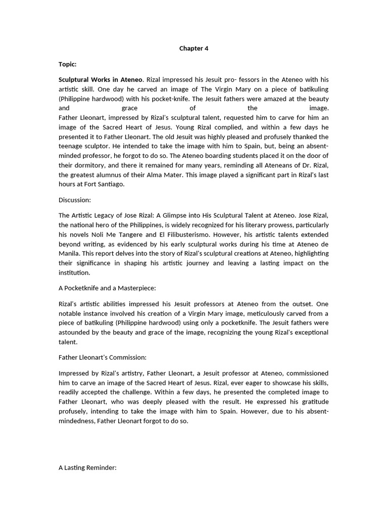 Chapter 4 Rizal | PDF
