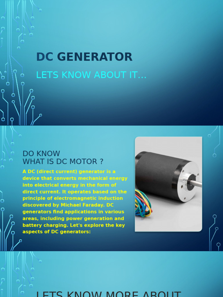 DC Generator | PDF