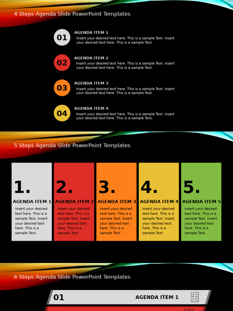 FF0511 02 Free Agenda Slides Powerpoint Template 16x9 1 | PDF ...