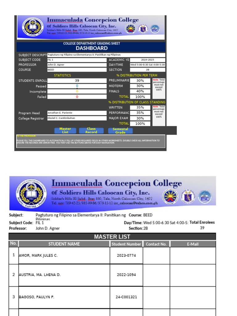 Icc Grading Sheet 2b Zero Based v2 | PDF