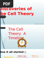 Cell Theory Timeline Overview | PDF