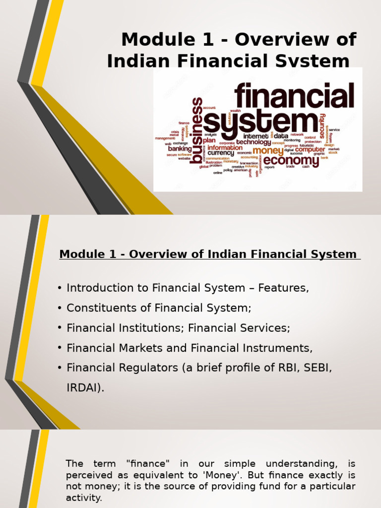 FMS - Unit 1 | PDF | Financial Markets | Reserve Bank Of India