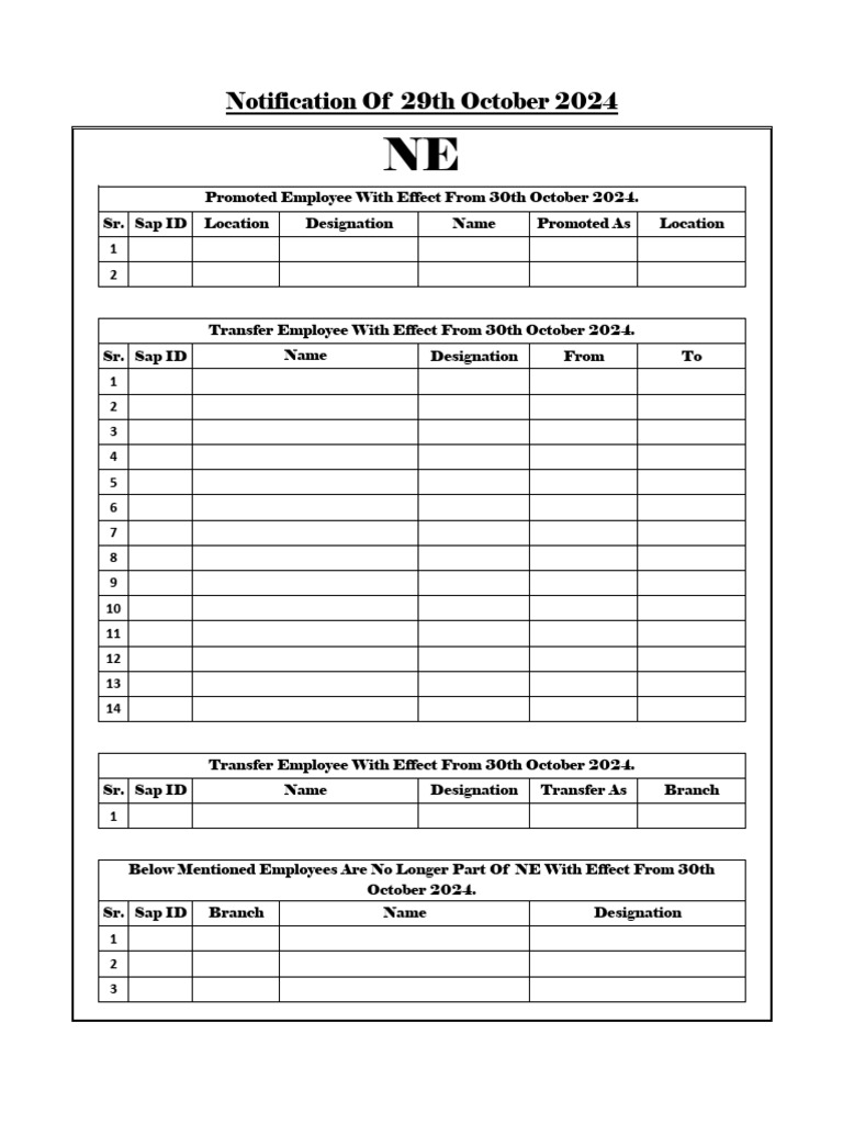 29th October 2024 Notification. | PDF