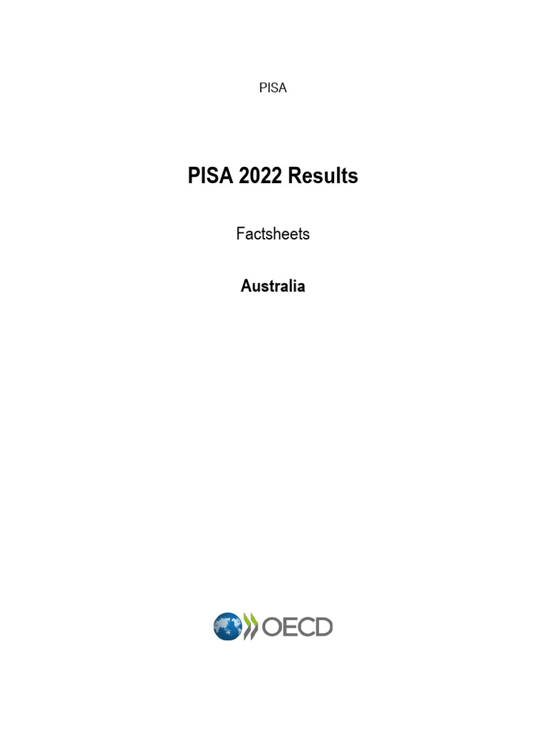 Australia PISA Card | PDF | Programme For International Student ...