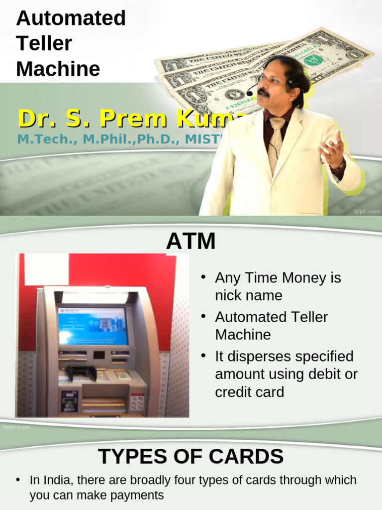 ATM Prem | PDF | Automated Teller Machine | Debit Card